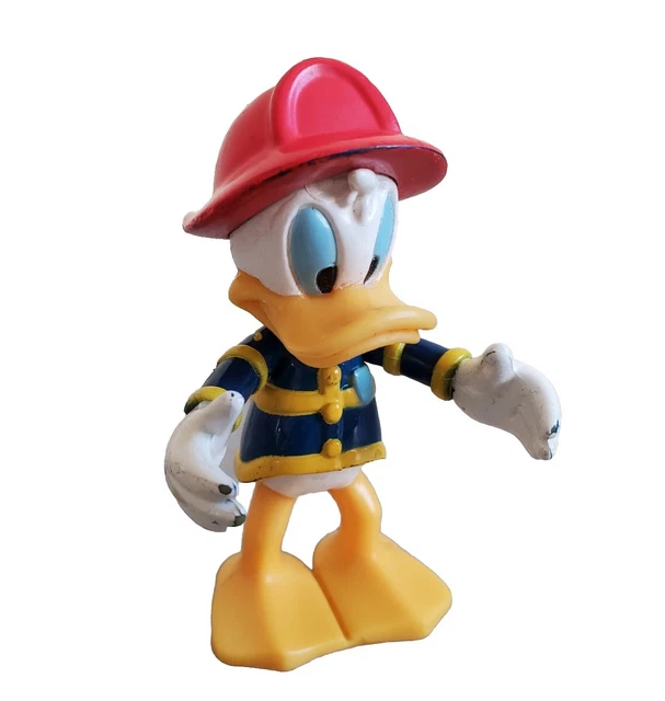 FIGURINE ARTICULÉ DISNEY Donald en tenue de Pompier - Ami de Riri Fifi ...