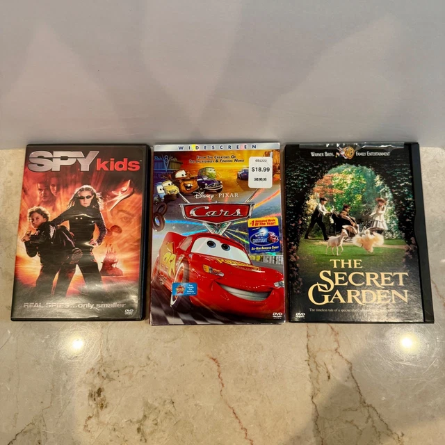 SPY KIDS, CARS, The Secret Garden DVDs Lot of 3 Kids Family Movies £14. ...