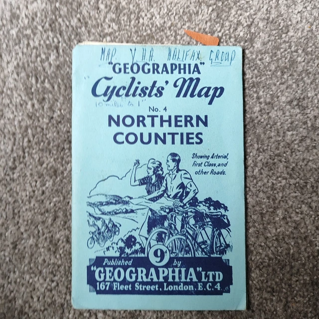 GEOGRAPHIA CYCLISTS MAP No.4 Northern Counties £11.12 - PicClick UK