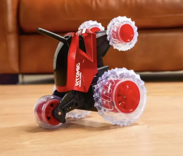 ATOMIC WHIRLWIND REMOTE Control Kids stunt Car monster truck RC LEDs ...