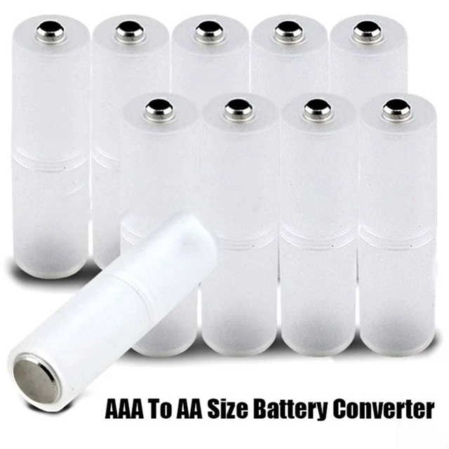 BATTERIES ADAPTER CELL Battery Converter Switcher Adaptor Case AAA to ...