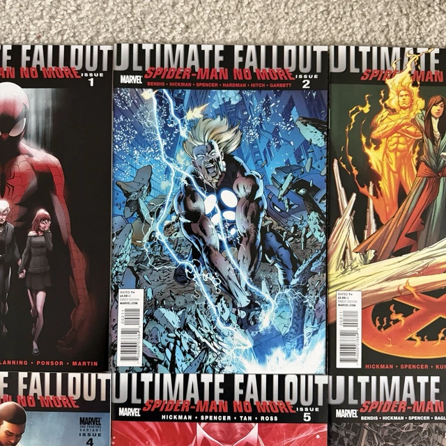 MARVEL ULTIMATE FALLOUT #1 2 3 4 (2nd Print) 5 6 Miles Morales 1-6 ...