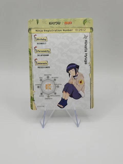 NARUTO KAYOU ENGLISH Series 2 Card - Hinata Hyūga - NRSA02-SR-001L2 £2. ...