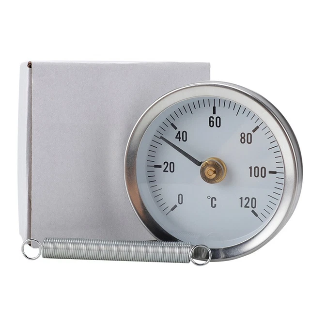 PIPE THERMOMETER BIMETAL attachment thermometer industrial pipeline ...