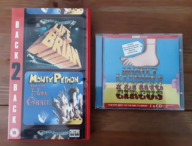 LIFE OF BRIAN & Holy Grail back to back Vintage Monty Python VHS ...