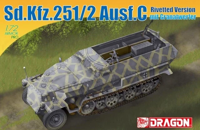 DRAGON 1/72 SC.KFZ.251/2 Ausf.C w/ GrW34 medium Mortar Carrier EUR 32 ...