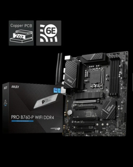 MSI PRO B760-P WiFi Motherboard, DDR4,Pro Series £46.96 - PicClick UK