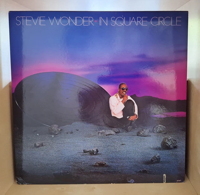 STEVIE WONDER IN Square Circle EMBOSSED COVER + BOOKLET Tamla Vinyl LP ...