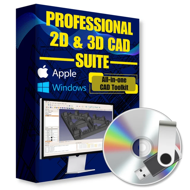 3D 2D CAD Computer Aided Design Software App Latest Full Application ...