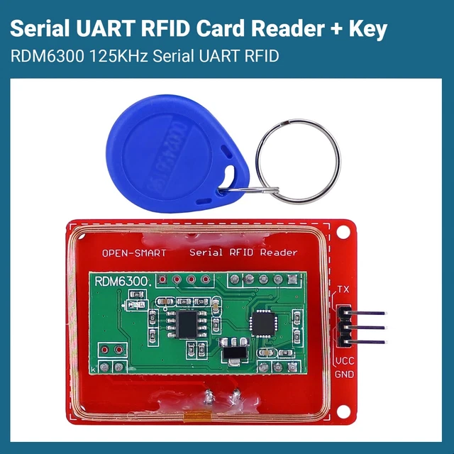 RDM6300 125KHZ SERIAL UART RFID Card Reader Module Board with Coil + ID Key £7.57 - PicClick UK