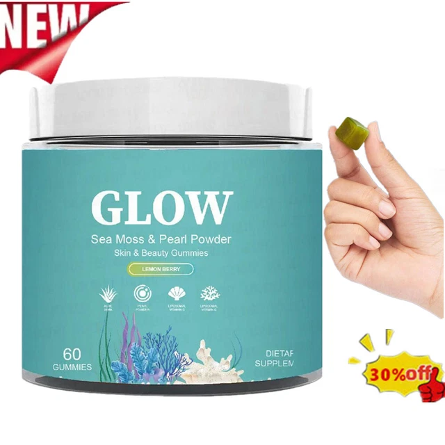 GLOW SEAWEED HEALTH Gummy Candy-Sea Moss & Pearl Powder Skin & Beauty ...