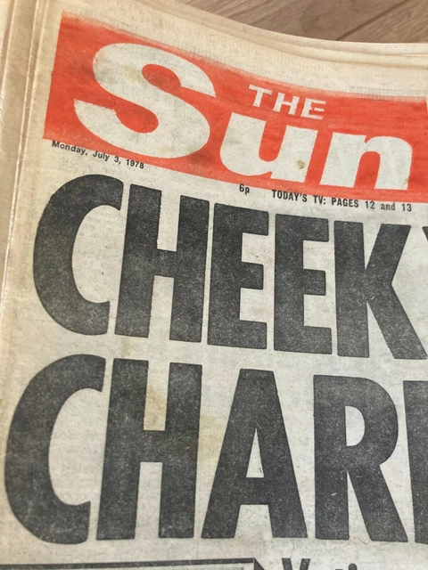 THE SUN 1978,PAGE 3 girl Lorraine Paul, Famous Five tv,Kenny Everett ...