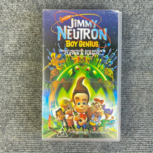 JIMMY NEUTRON BOY Genius VHS Video Original Tape Nickelodeon Childrens ...