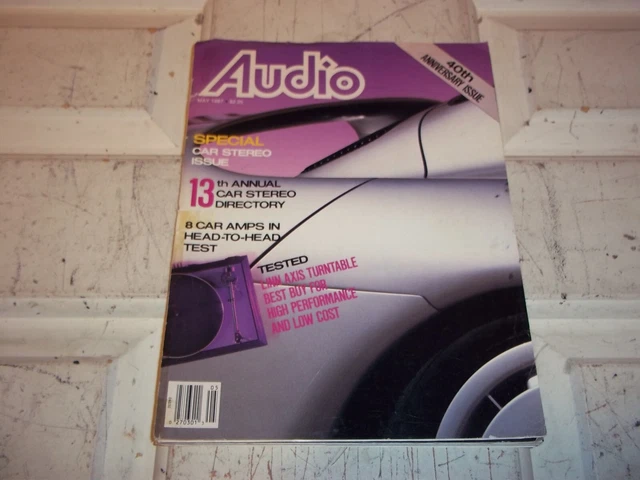 AUDIO MAGAZINE 14TH Annual Car Stereo Directory May 1987 Cover Damaged ...