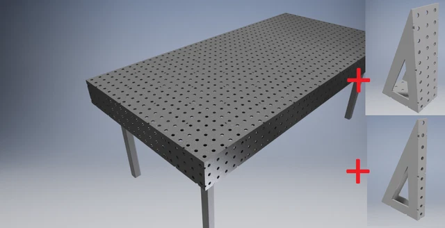 PLANS WELDING BENCH Table Fixture Jig DXF Files 60inx 120in Fix Chassis ...