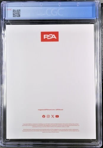 POP 1! CGC 9.8! Caleb Williams September 2025 PSA Magazine Issue #45 ...
