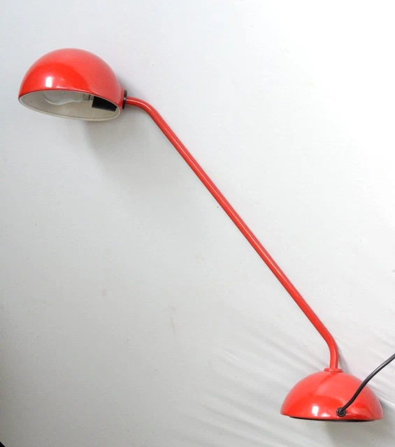 VINTAGE 1980S BHS Italian Style Red Desk Table Office Lamp Retro £39.99 ...