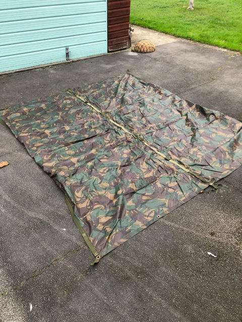 BRITISH ARMY BASHA Shelter Waterproof Tarp Bushcraft Groundsheet £28.00 ...