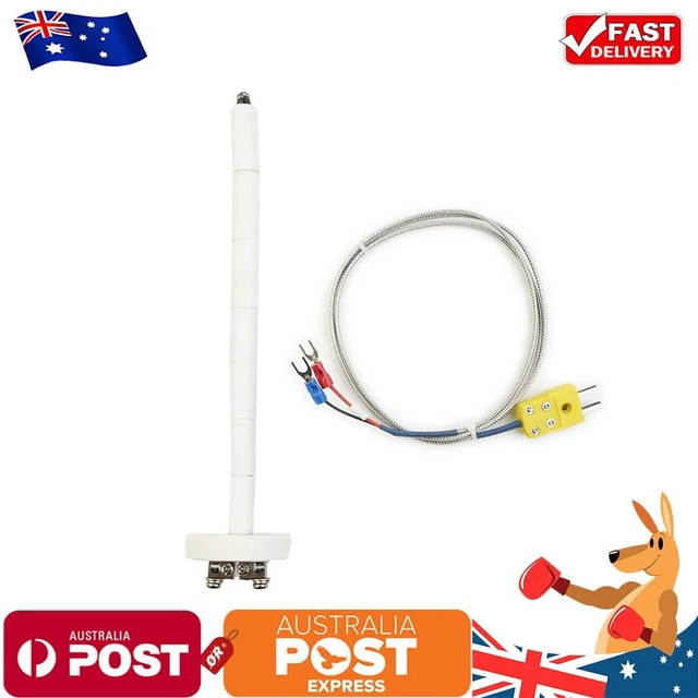 K-TYPE THERMOCOUPLE/BLOCK CERAMIC Kiln Probe 2372/1300 Degree F/C 11G ...