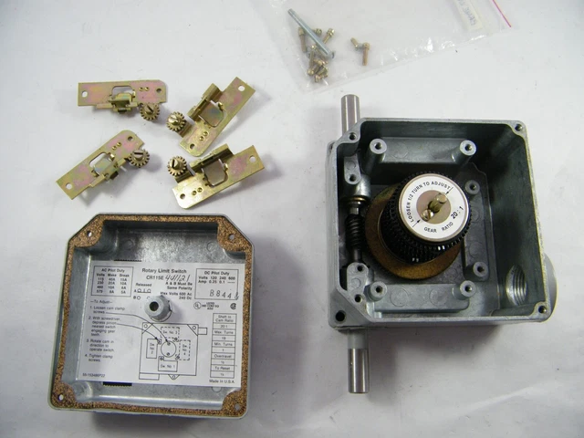 ROTARY LIMIT SWITCH Box With Gears For Parts EUR 67,89 - PicClick FR