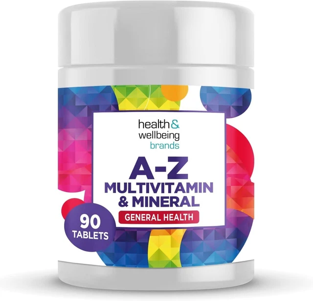 A-Z MULTIVITAMIN & Minerals Tablets with Iron – High Strength Daily ...