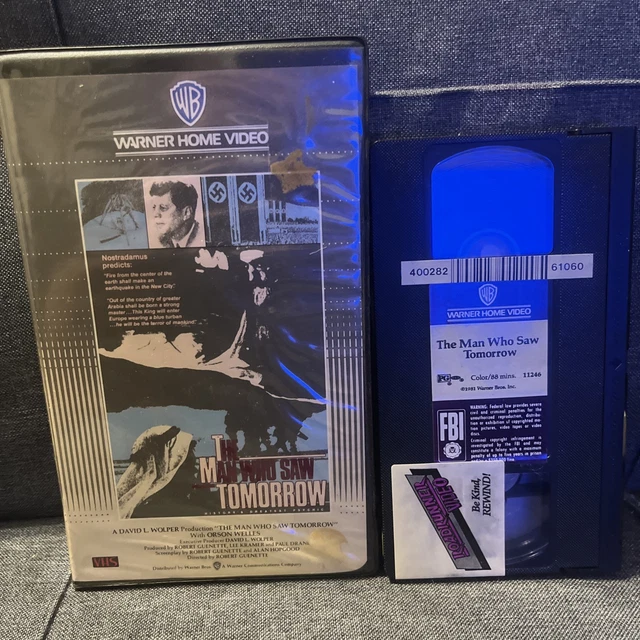 THE MAN WHO Saw Tomorrow VHS Rare Nostradamus Documentary Warner ...