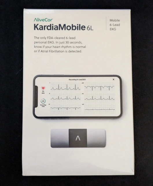 ALIVECOR AC-019-NUA-A KARDIAMOBILE 6L Personal EKG Heart Monitor NEW ...