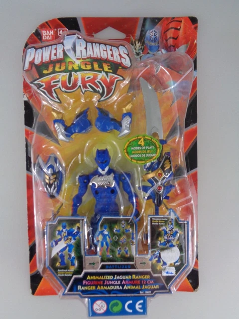 POWER RANGERS JUNGLE Fury Animalized Jaguar Ranger 12cm - Bandai 30020 ...