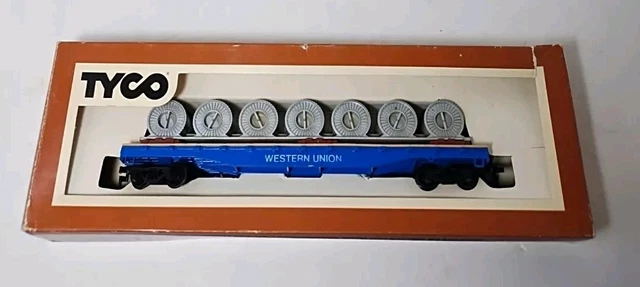 VINTAGE TYCO HO Scale 335B And 327-50 Caboose And Union Cable Reel ...