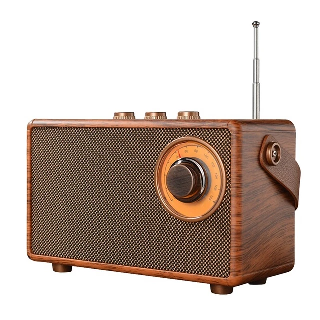 RETRO FM RADIO Portable Wooden Bluetooth Radio Bass Speaker Handsfree ... RETRO FM RADIO Portable Wooden Bluetooth Radio Bass Speaker Handsfree ...