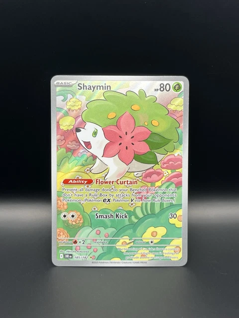 POKÉMON TCG SHAYMIN Card S&V Destined Rivals 185/182 Illustration Rare £11.00 - PicClick UK