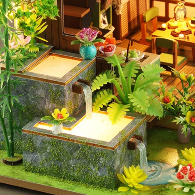 DOLLHOUSE DIY MINIATURE Kits Tiny House Building Set DIY Crafts ...