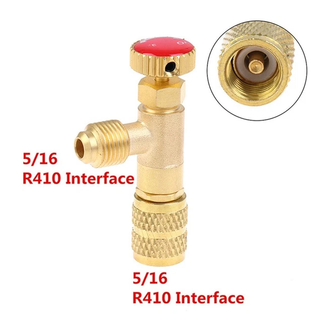 R410A SAFETY VALVE Adapter Safety Valve Air Condition Charging Valve ...