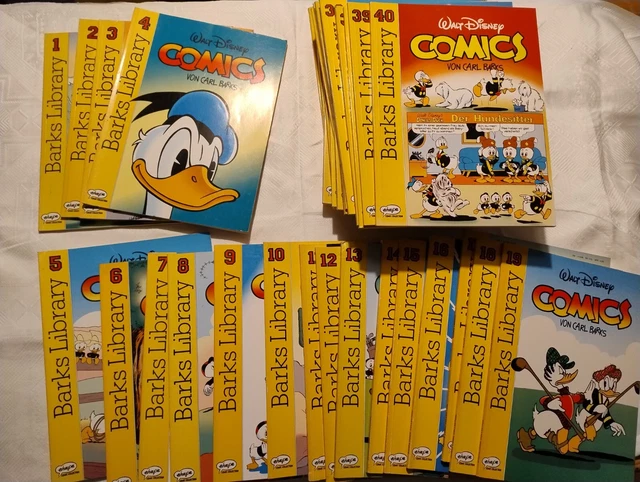 DISNEY CARL BARKS Library Comics Konvolut Ehapa Comic Album Band 1 - 40 ...