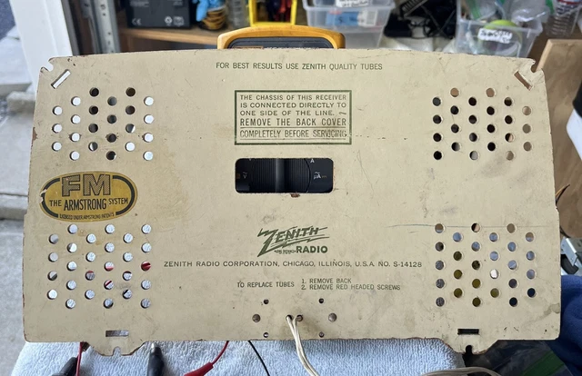 ZENITH MODEL 7H820 Rear Panel with Power Connector-Ready to Install $9. ...