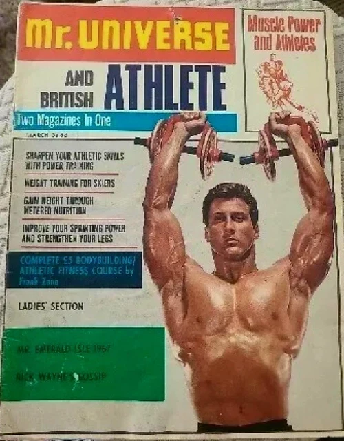 1968 UK EDITION Mr Universe & British Athlete Bodybuilding Mag Frank ...
