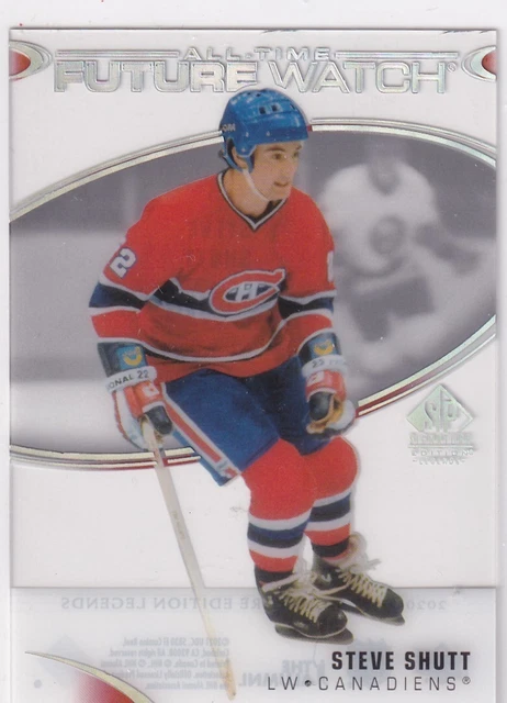 20/21 UD SP Signature Legends Steve Shutt All-Time Future Montre Sp ...