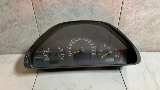 ORIGINAL MERCEDES W208 W210 VDO Instrument Cluster Tacho 260Kmh ...