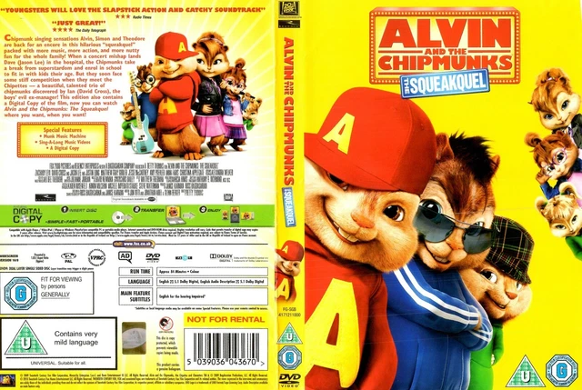 ALVIN AND THE Chipmunks / Alvin And The Chipmunks 2 - The Squeakquel ...