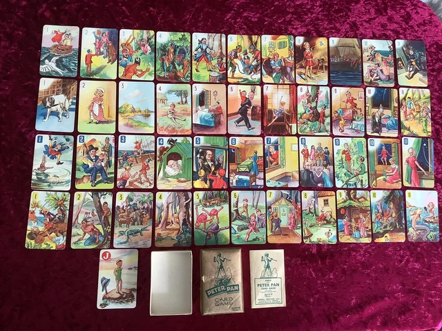 VINTAGE PETER PAN Card Game 1939 Green Back 1st Edition Pepys Series ...