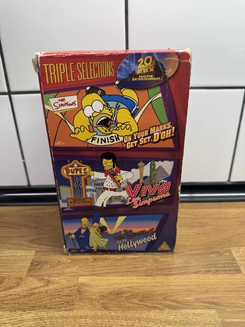 THE SIMPSONS VHS Box Set Triple Selection Movie Video Bundle Boxed VGC ...
