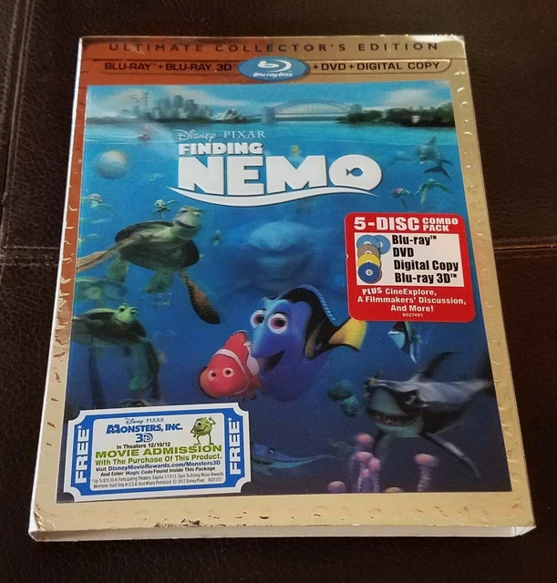 COMPLETE DISNEY FINDING Nemo Pixar 5-Disc Ultimate Collection Blu-Ray ...