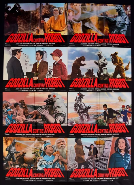 FOTOBUSTE GODZILLA CONTRO I ROBOT Fukuda Masaaki Daimon Gojira tai ...
