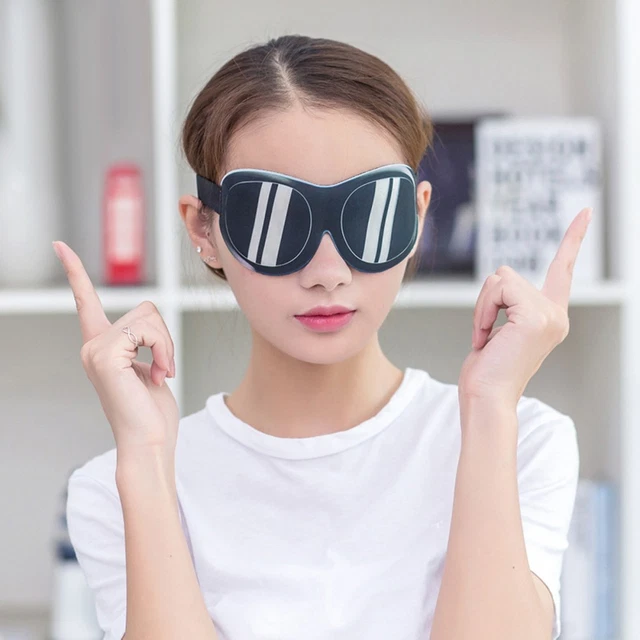 3 D FUNNY Sunglasses Fake Cartoon Light-blocking Sleeping Eye Mask ...