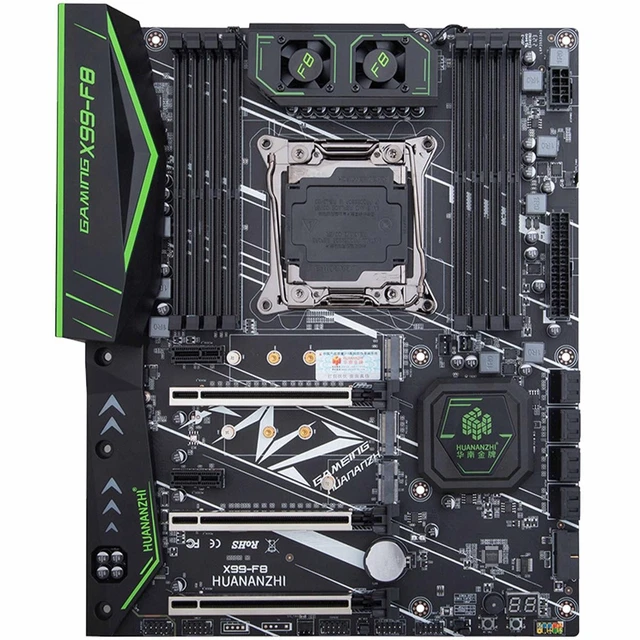 ATX X99 LGA 2011 V3 Motherboard 8 Slot Ram Ddr4 Ecc Xeon + 2 Nvme ...