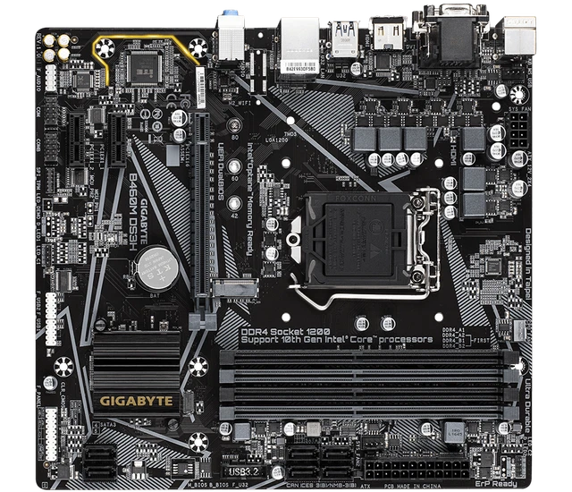 GIGABYTE B460M DS3H Motherboard Intel B460 Socket 1200 DDR4 M.2 mATX DVI-D Core £107.58 ...