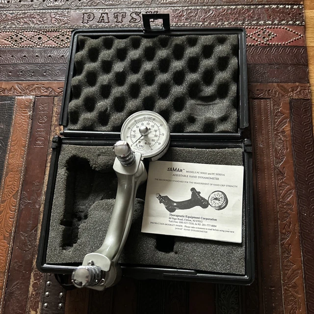 VINTAGE JAMAR TEC hand Adjustable Dynamometer With Original Case $49.99 ...