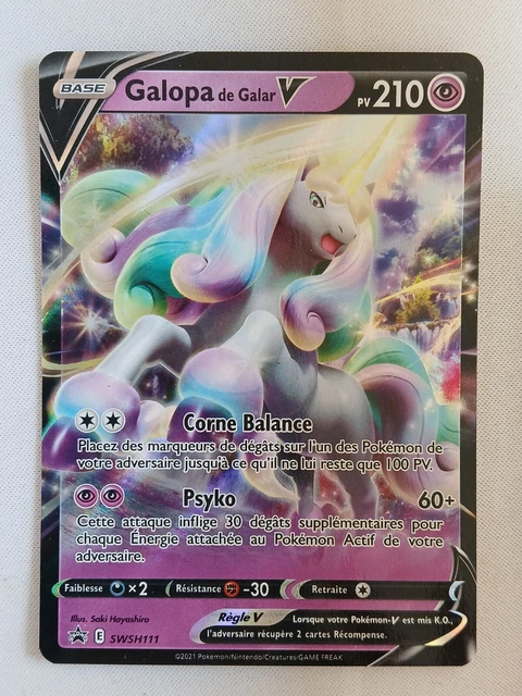 CARTE POKÉMON FRANCAIS Galopa de Galar V (SWSH 111) [EX] 09.04.2025A ...