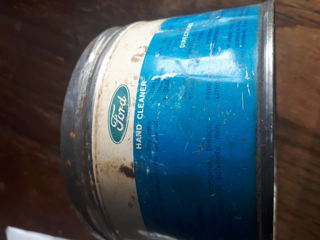 VINTAGE FORD MOTOR Company Hand Cleaner Tin $1.00 - PicClick CA