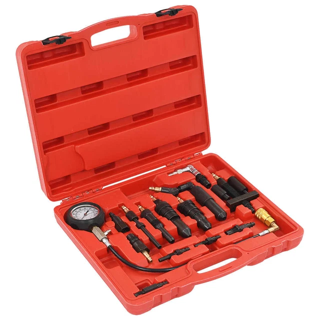 DIESEL ENGINE COMPRESSION Tester Kit Fuel Injector Car Tool vidaXL £71. ...